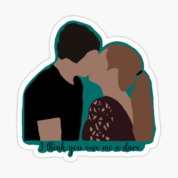 "After - first kiss" Sticker for Sale by morganbrowningg | Redbubble