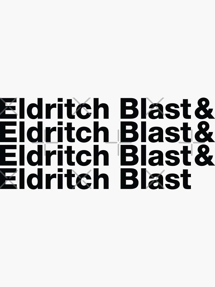 "Eldritch Blast - Dungeons and Dragons - Warlock - White" Sticker for ...