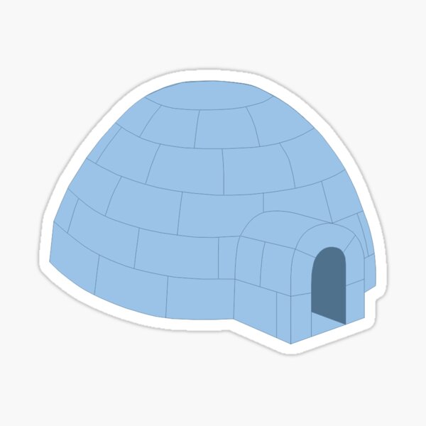"Igloo" Sticker by Gaspomumo | Redbubble
