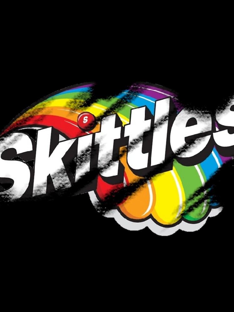 "Black Scratched skittles logo " Leggings by AidanMDesigns | Redbubble