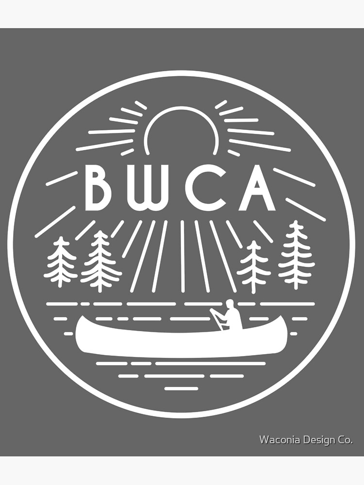 "BWCA Sunrise Canoe" Poster by firelightdesign | Redbubble