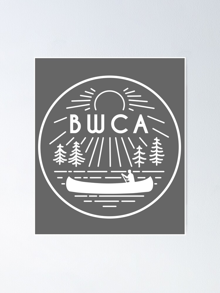 "BWCA Sunrise Canoe" Poster by firelightdesign | Redbubble