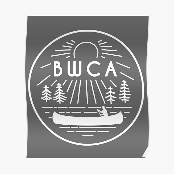 "BWCA Sunrise Canoe" Poster by firelightdesign | Redbubble