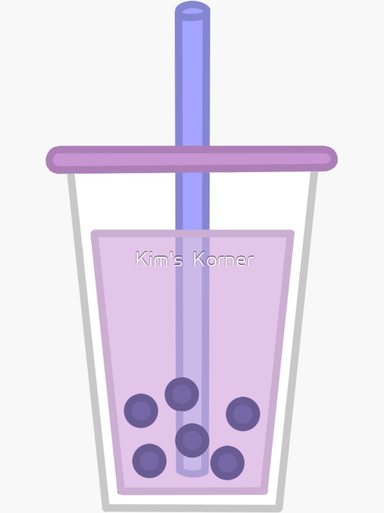 "Purple Boba" Sticker for Sale by kimchees-korner | Redbubble