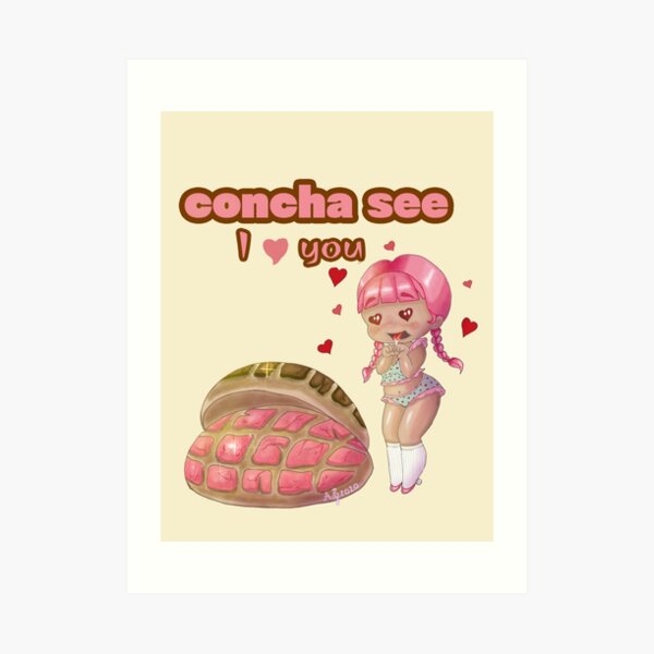 "concha" Art Print by BlobbyLobby | Redbubble