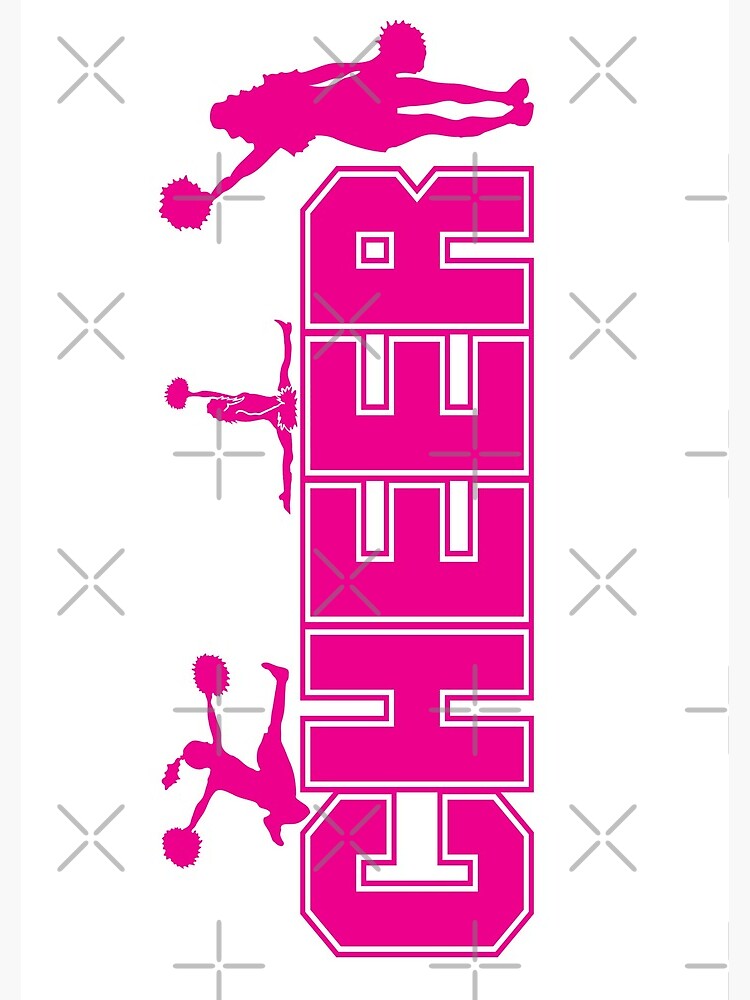 "Cheer Cheerleader Word Art Graphic" Spiral Notebook for Sale by ...