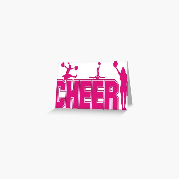 "Cheer Cheerleader Word Art Graphic" Greeting Card for Sale by Mary ...