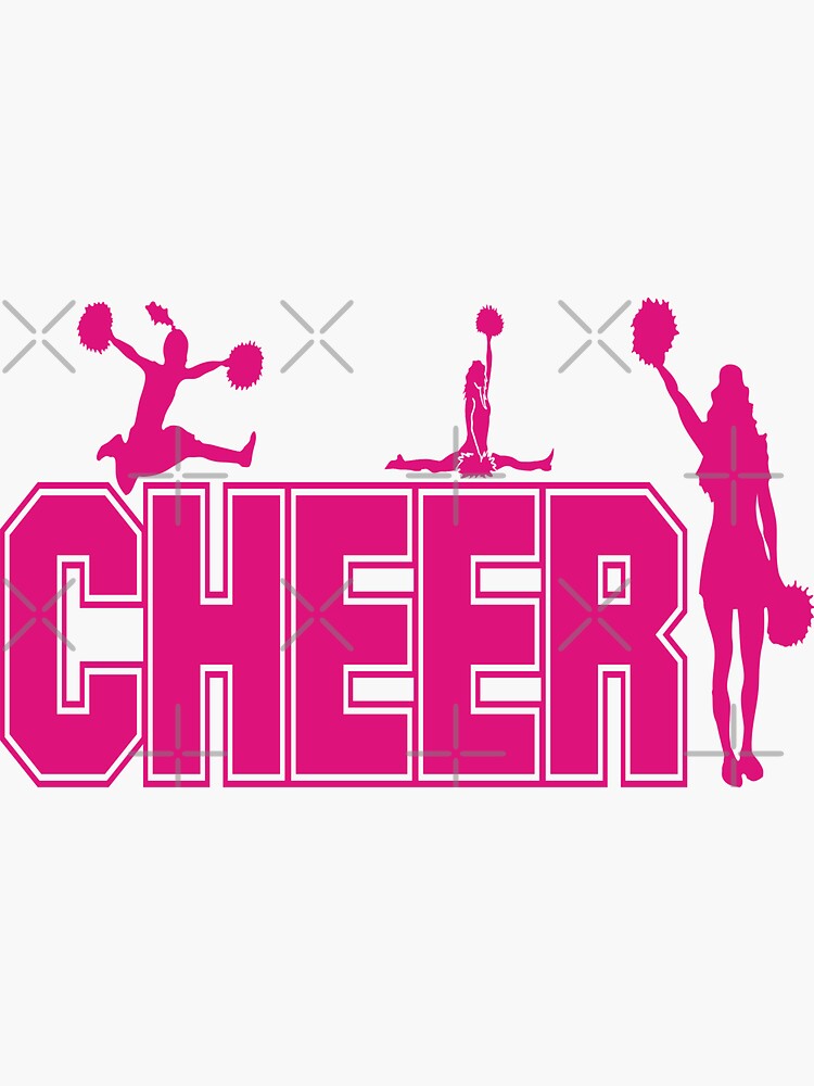 Pegatina «Cheer Cheerleader Word Art Gráfico» de Scotland2016 | Redbubble
