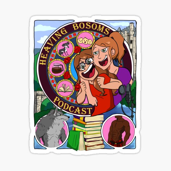"Squee! It's Heaving Bosoms!" Sticker for Sale by heavingbosoms | Redbubble