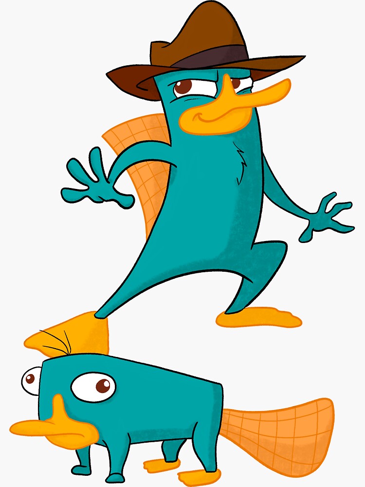 "Agent P/Perry the Platypus" Sticker for Sale by catsandbats13 | Redbubble