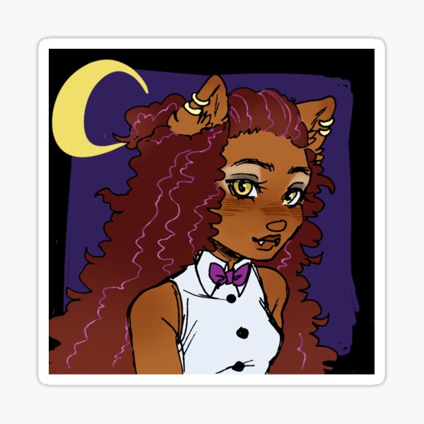 "Clawdeen" Sticker for Sale by centipedoz | Redbubble