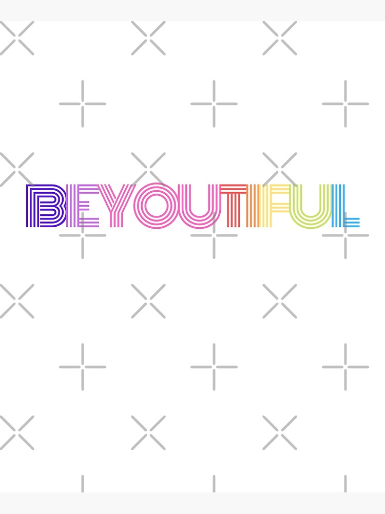 "Colorful Vibrant BEYOUTIFUL Rainbow" Poster for Sale by SeoulJourner ...