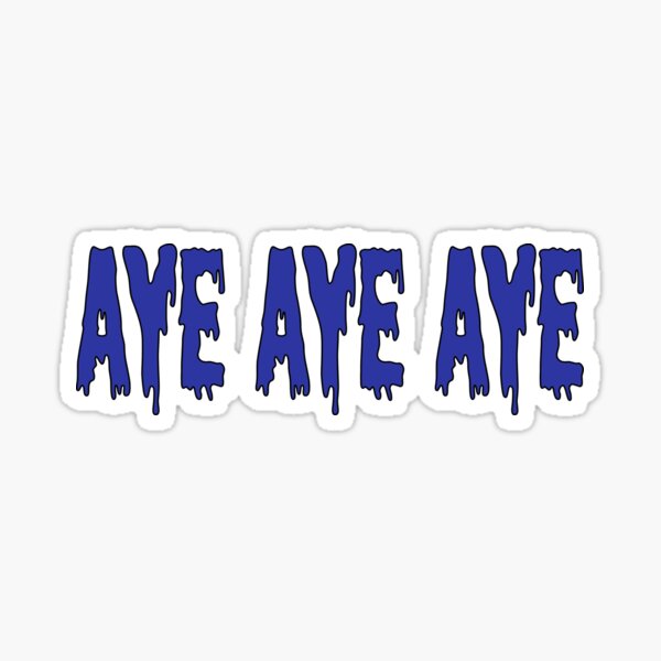 "Aye Aye Aye Fivio" Sticker by Kellen121 | Redbubble
