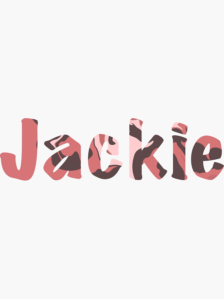 "Jackie" Sticker by thenameproject | Redbubble