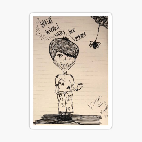 "vincent original character " Sticker for Sale by MickArt | Redbubble