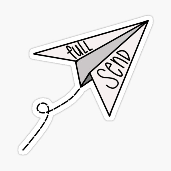 Full Send Airplane Stickers | Redbubble