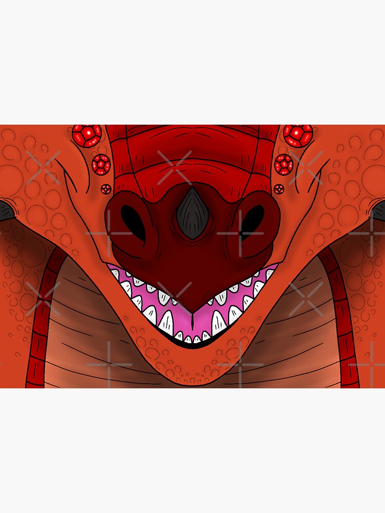 "SkyWing Mask - Queen Scarlet (Pre-scar)" Sticker for Sale by Vegasyote ...