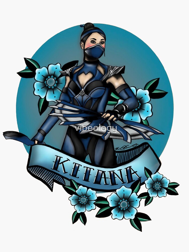 "Kitana" Sticker for Sale by vibeology | Redbubble