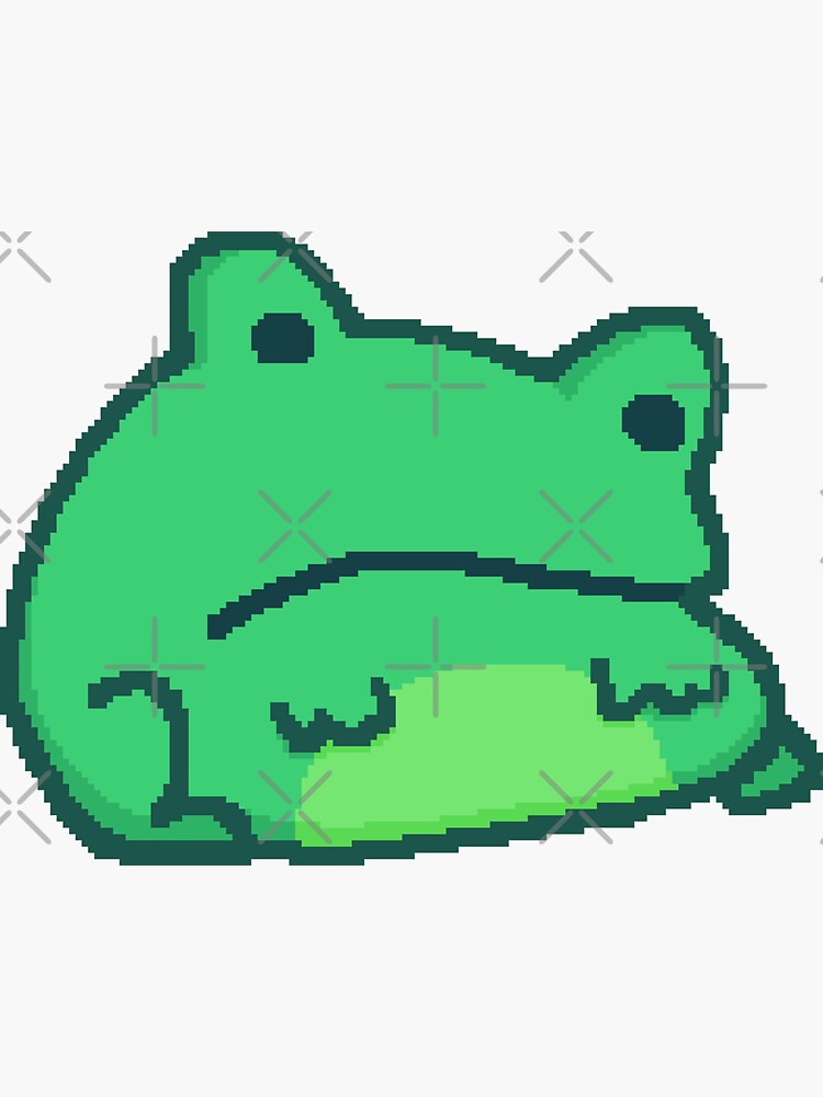 "Sad Frog" Sticker by Ukbv | Redbubble