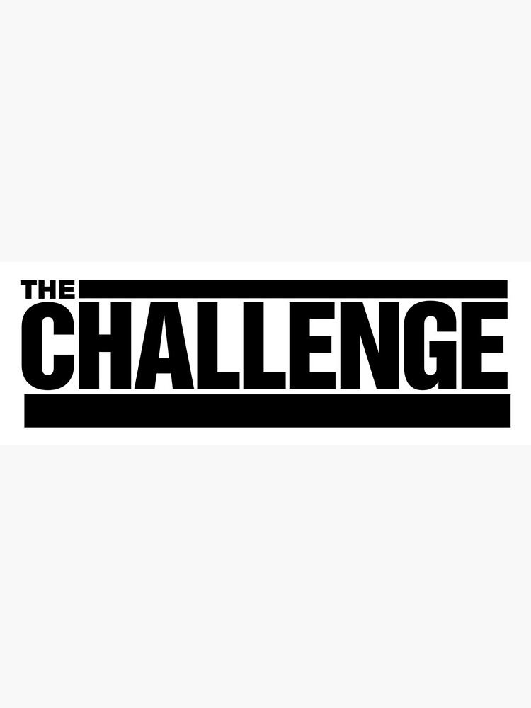 "The challenge logo" Sticker for Sale by taytay7575 | Redbubble