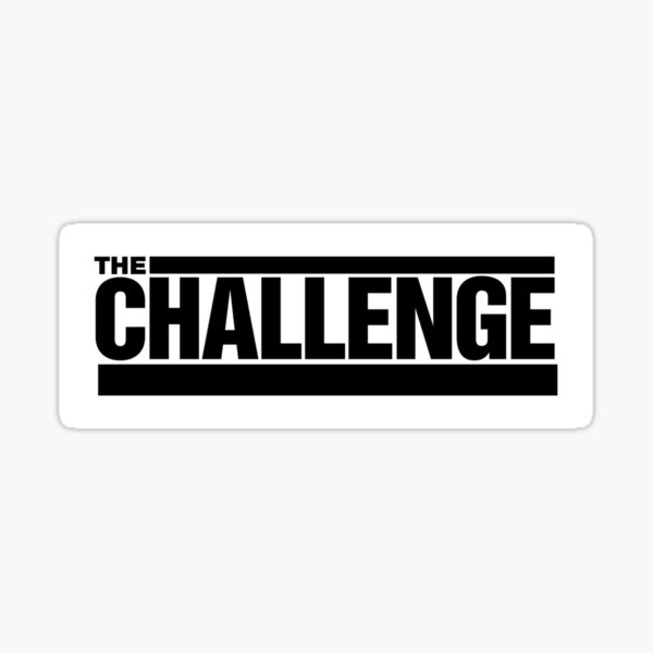 "The challenge logo" Sticker for Sale by taytay7575 | Redbubble