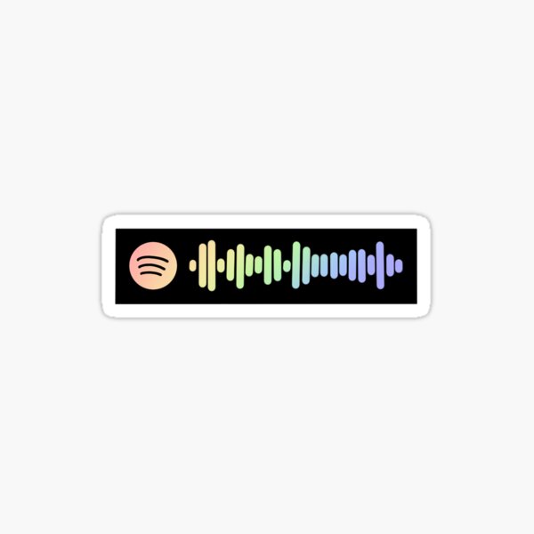Electric Love Spotify Code Stickers | Redbubble
