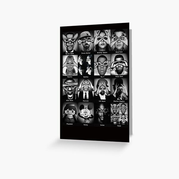 "Celebrities Illuminati Singers Eyes" Greeting Card for Sale by ipan ...