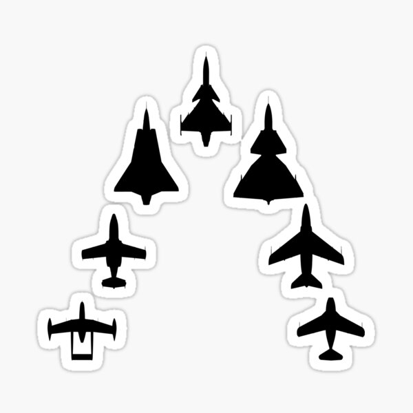 "SAAB jet fighter generations" Sticker for Sale by jnphotose | Redbubble