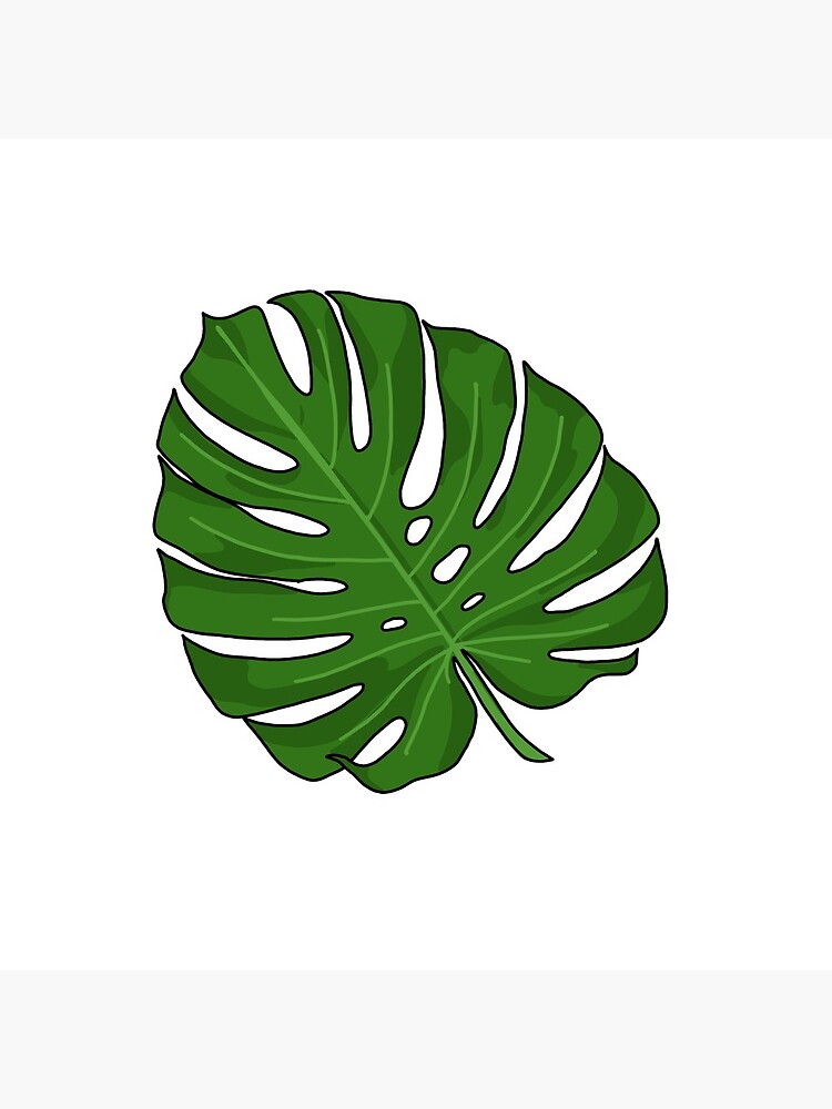 "Monty Monstera Leaf :)" Poster for Sale by meganboykoff | Redbubble