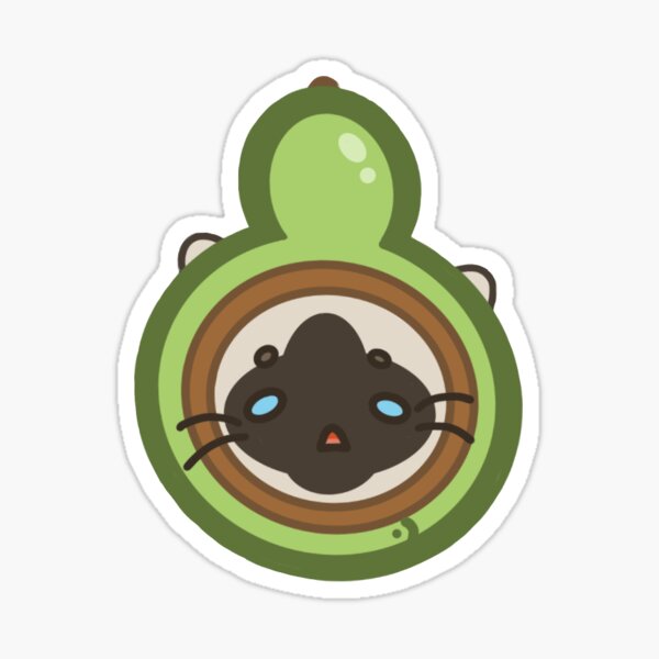 "Avocado Cat" Sticker by yaongisun | Redbubble