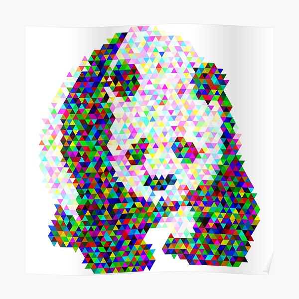 Póster «Triángulos de panda» de Handstand365 | Redbubble