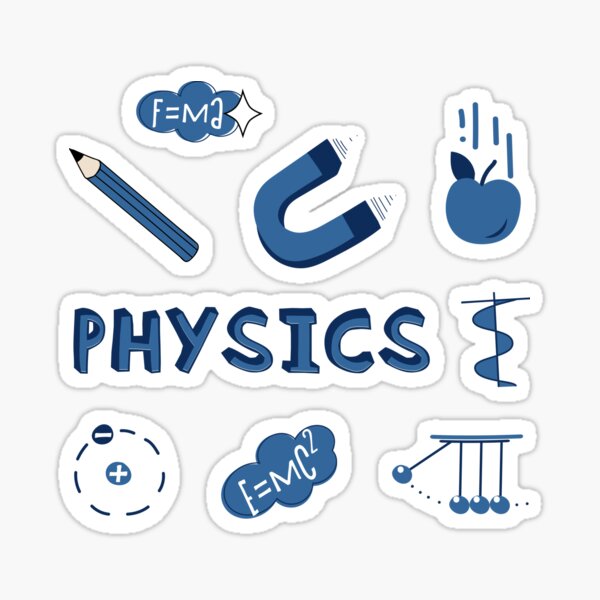 "Blue Physics Subject Pack" Sticker for Sale by The-Goods | Redbubble