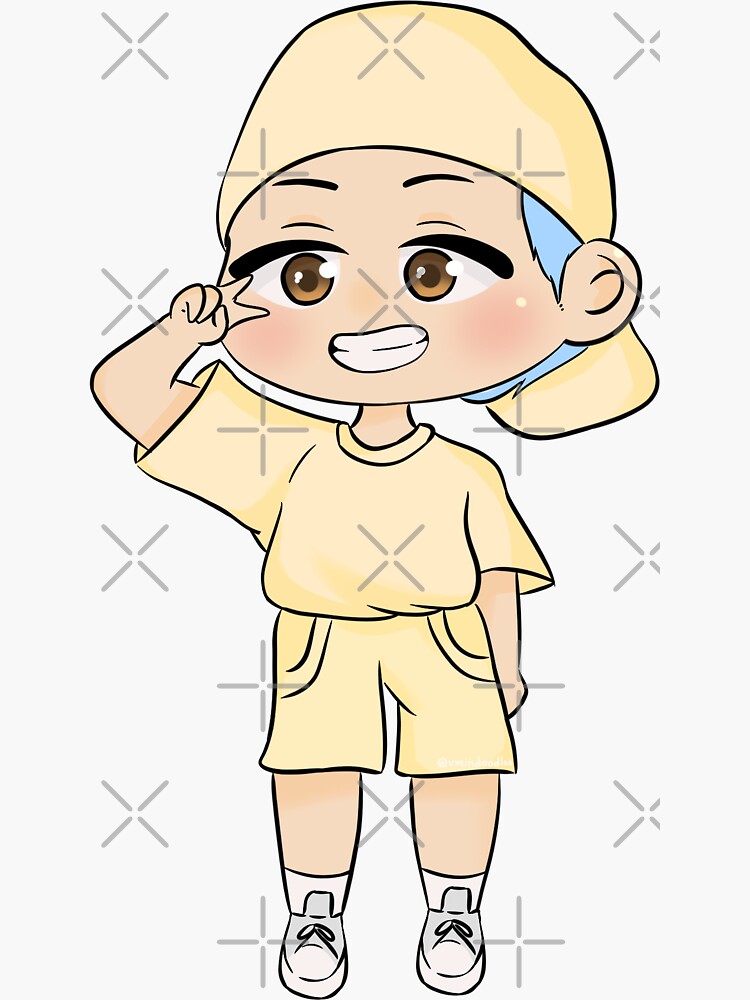 "Chibi Joon" Sticker by khushimali | Redbubble