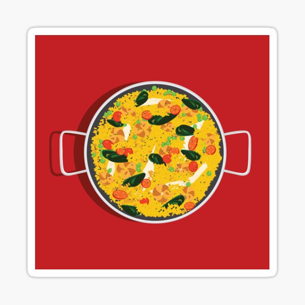"Spanish Paella" Sticker for Sale by marshmachlo | Redbubble
