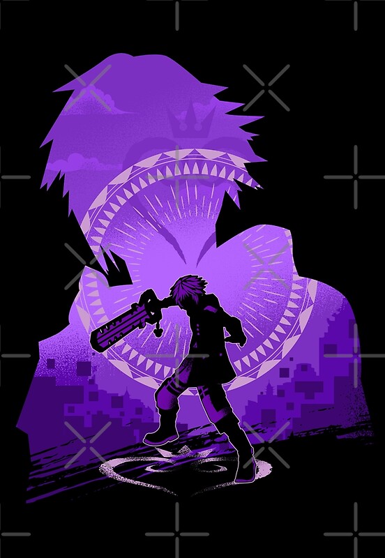 "Keyblade Riku Silhouette" by Hypertwenty Designs | Redbubble