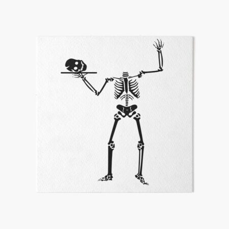 "Skeleton, waiter's skeleton, chef's skeleton" Art Board Print for Sale by Fashion-n-trend ...