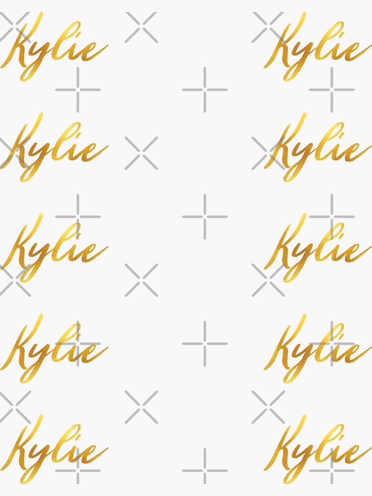 "Kylie Name Hand Lettering in Faux Gold Letters, Pack of 10" Sticker ...