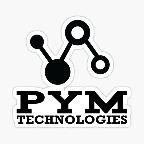 "Pym Technologies Logo Black" Sticker for Sale by LURKnz | Redbubble