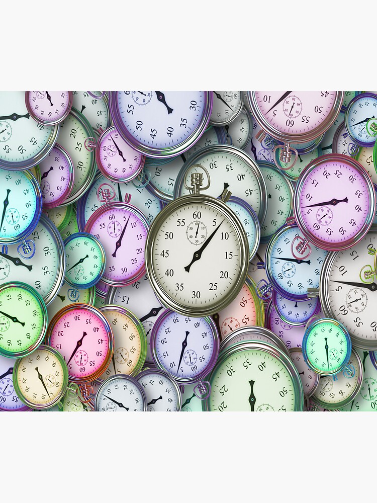 "Clock time watch" Sticker by roleshop | Redbubble