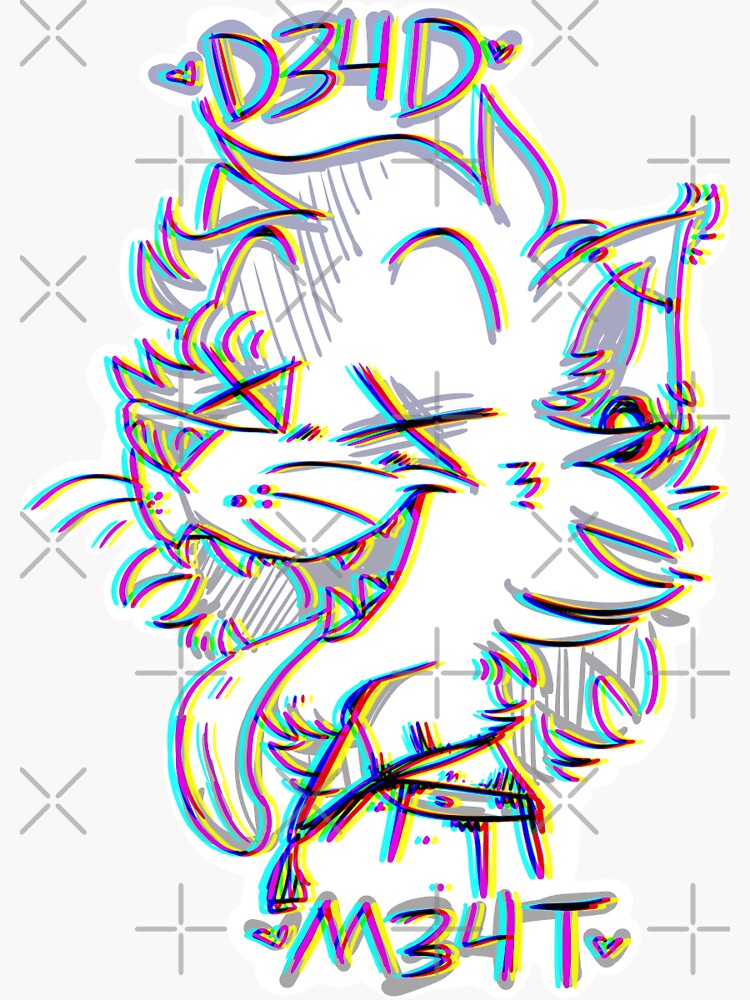 "DEAD MEAT V2" Sticker for Sale by Adeadjosh | Redbubble