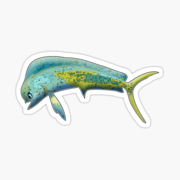 "MAHI MAHI" Sticker for Sale by MikaelJenei | Redbubble