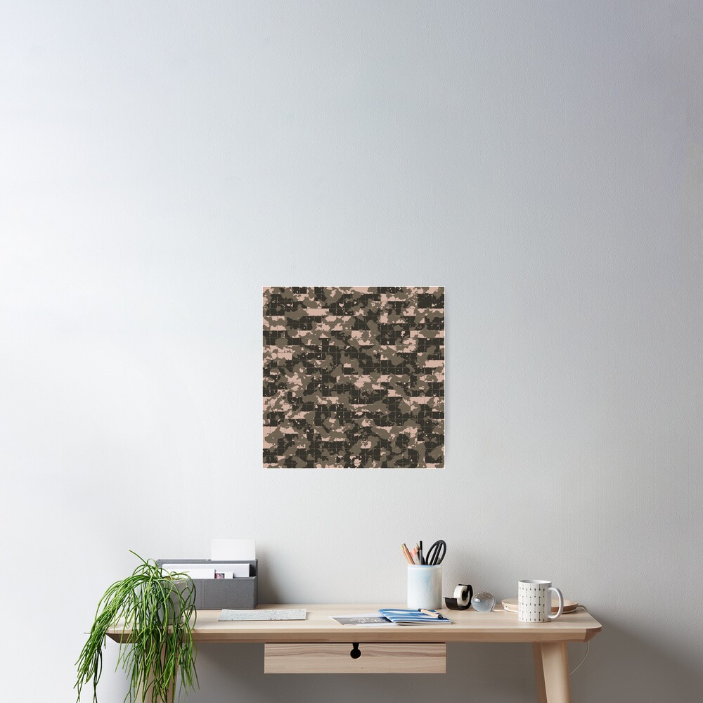 "Army Camo Mozaic Tiles Camouflage Patterns in Green, Gray and Black ...