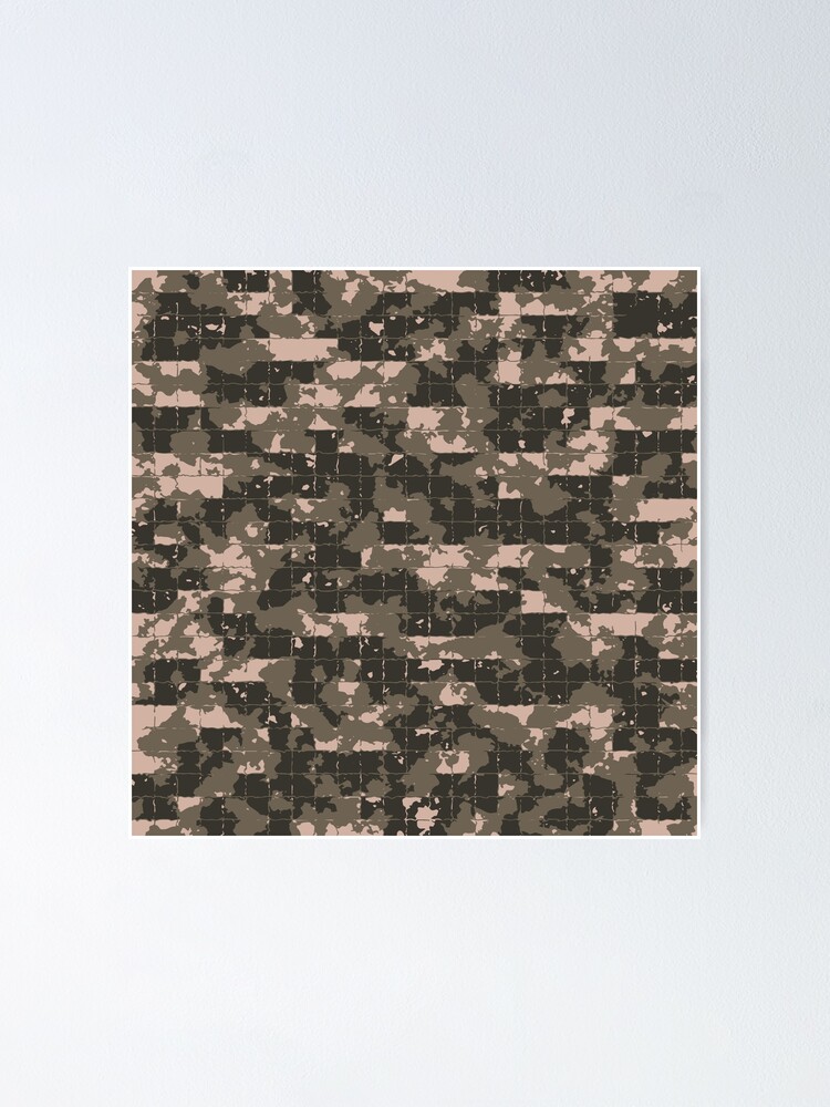 "Army Camo Mozaic Tiles Camouflage Patterns in Green, Gray and Black ...