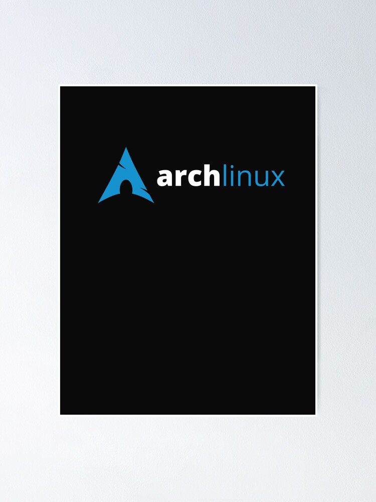 "archlinux logo" Poster by chalak | Redbubble
