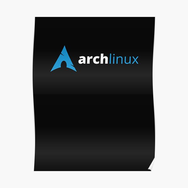 "archlinux logo" Poster by chalak | Redbubble
