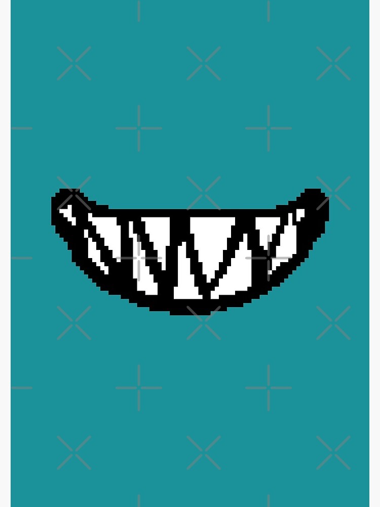 "Ela Logo's Mouth Pixel Art Face Mask" Spiral Notebook by peex-art ...