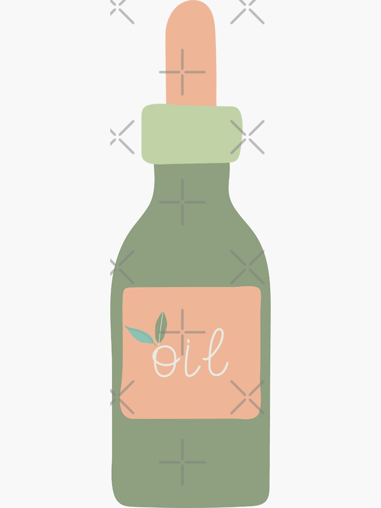 "Face Oil " Sticker for Sale by AyselZDesign | Redbubble