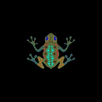 "Aboriginal Art Frog" Sticker for Sale by darwinsworld | Redbubble