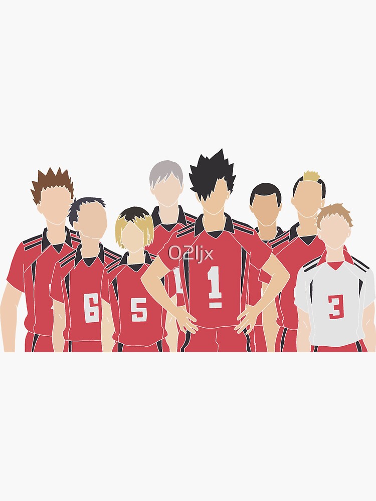 "Nekoma High | Haikyuu!! |" Sticker for Sale by 02ljx | Redbubble