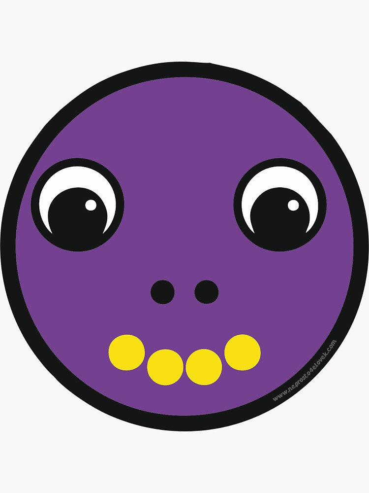 "Emoji «Violet Smile»" Sticker for Sale by neprosto4elovek | Redbubble